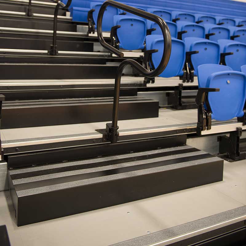 Aisle steps for telescoping stands and bleachers from Irwin Seating ...