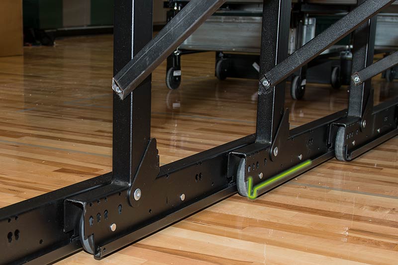 VersaTract telescopic bleacher system manufactured by Irwin Seating ...