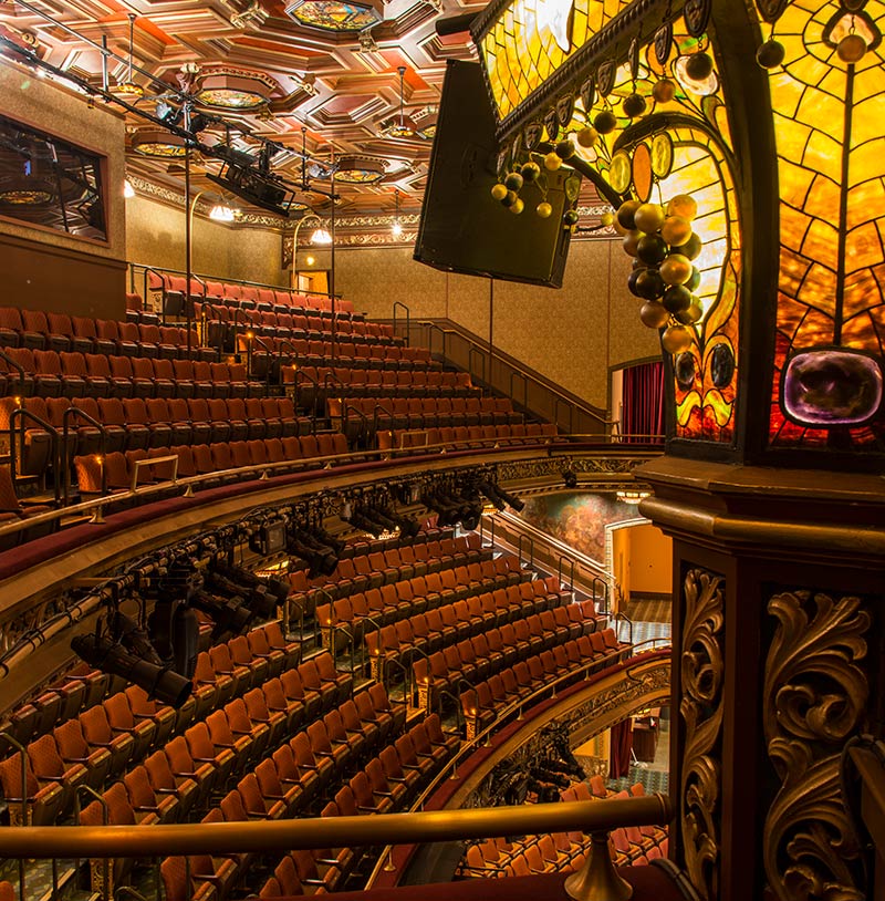 Belasco theatre with custom Meteor historic theater chairs manufactured ...