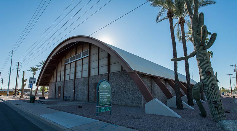 Broadway recreation center with model 4500 telescoping stands and ...