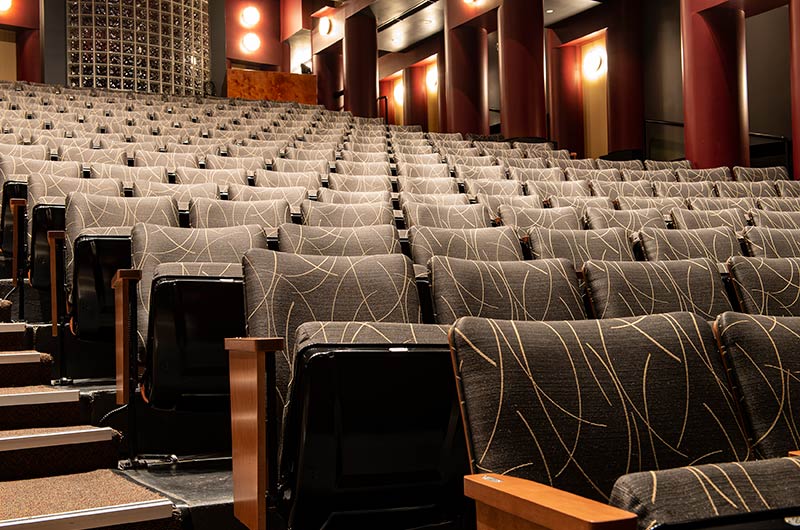 Irving Arts Center Carpenter Hall with model 8.6.86.12 Meteor theater ...