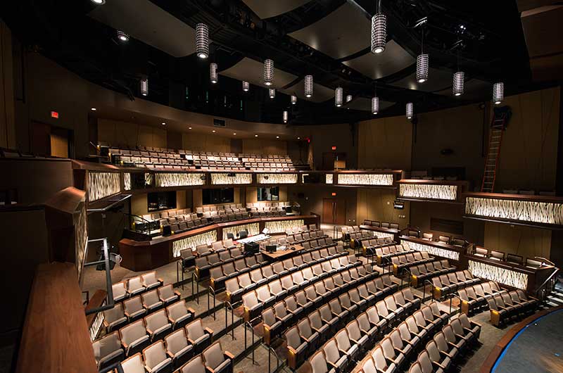 performing arts center at Texas State University with model 10.12.86 ...
