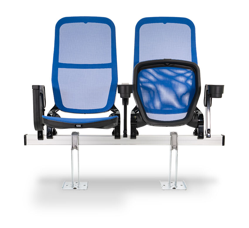 Centura Mesh CT380 rail-mounted high-back mesh seating for for…