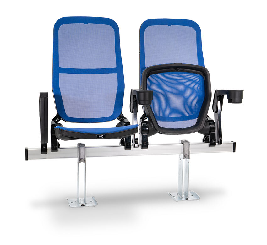 Centura Mesh CT380 rail-mounted high-back mesh seating for for…