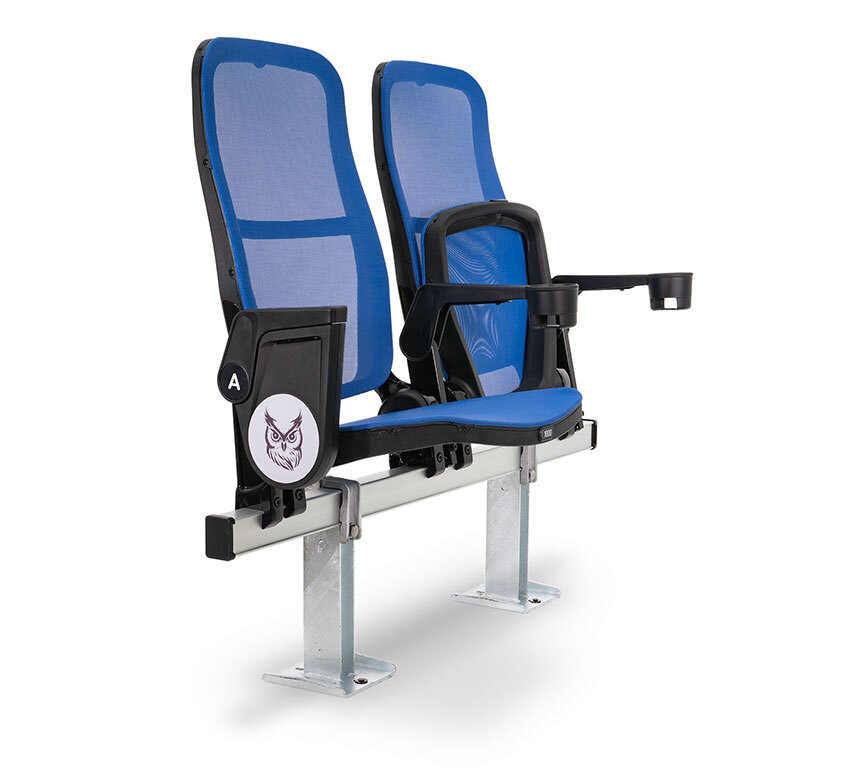 Centura Mesh CT380 rail-mounted high-back mesh seating for for…