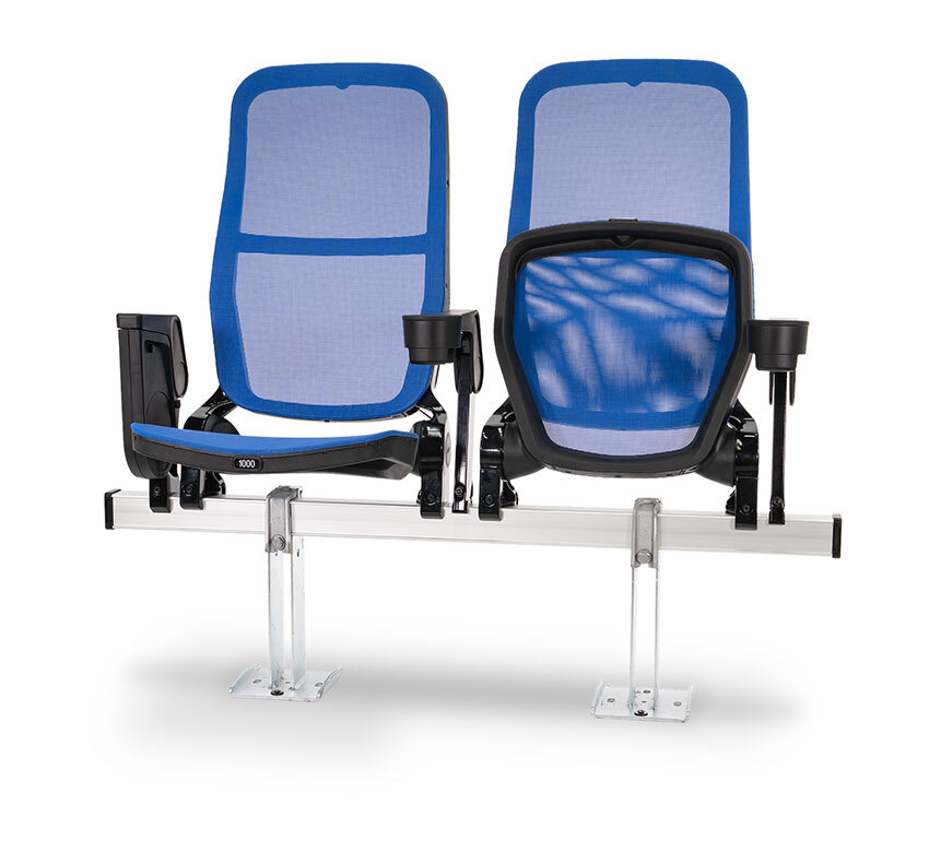Centura Mesh CT380 rail-mounted high-back mesh seating for for…