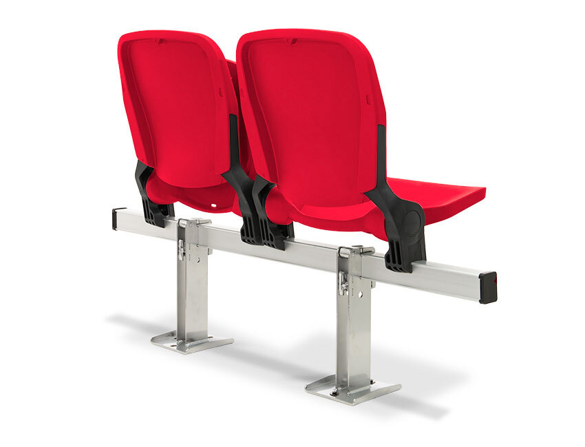 Irwin Seating armless Centura CT306 rail-mount arena and stadium…