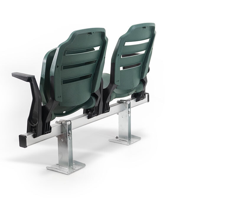 Centura Slat Back CT390 rail-mount seating for entertainment and…