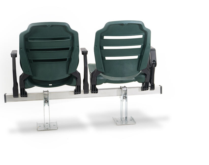 Centura Slat Back CT390 rail-mount seating for entertainment and…