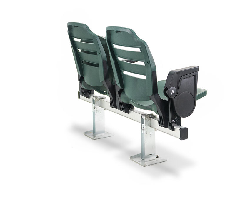 Centura Slat Back CT390 rail-mount seating for entertainment and…