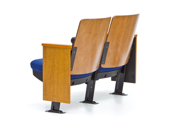 Crusader chair with 12 seat and writing tablets