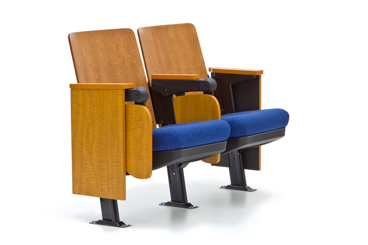 Crusader chair with 12 seat and writing tablets