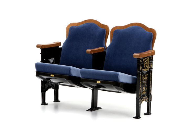 Springfield 11.6.155.8 theatre chair with period-style cast end…