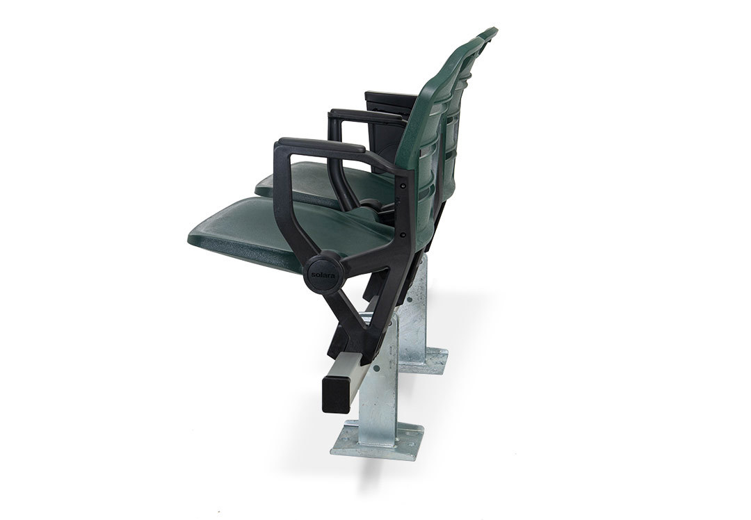 125.115.70.25 Solara beam mount seating with slat-back design for sport arenas and stadiums ...