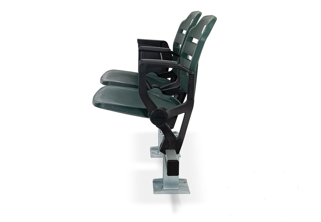 125.115.70.25 Solara beam mount seating with slat-back design for sport arenas and stadiums ...