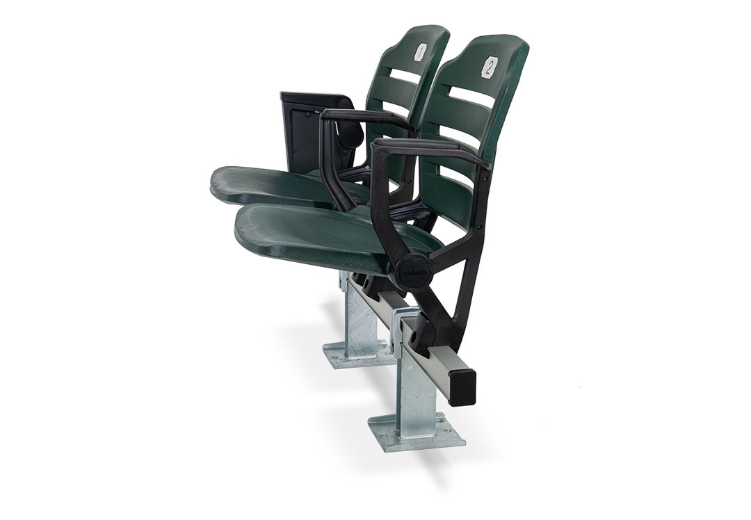 125.115.70.25 Solara beam mount seating with slat-back design for sport arenas and stadiums ...