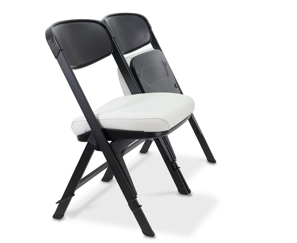 Gathr Now portable folding chair with quick-secure ganging
