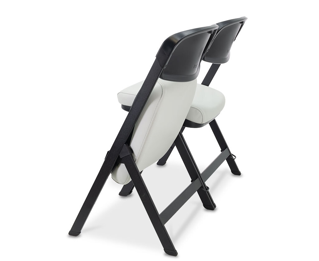 Gathr Now portable folding chair with quick-secure ganging